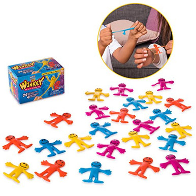 Smiley Stretchy Man (24 set) Sensory Gel Toy Kids Stress Relief Fidget ...