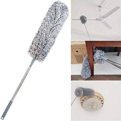 Upgrade Extra Long Microfiber Duster with Telescoping Extension Pole 30 ...