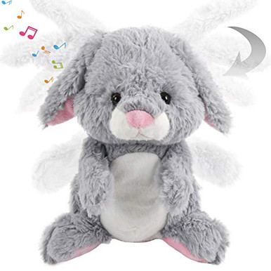 Houwsbaby Interactive Bunny Musical Stuffed Animal Singing Plush Toy ...