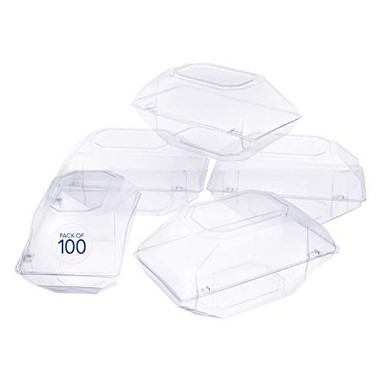 Royal Imports 100 Pack Clear Plastic Flower Box for Corsage ...