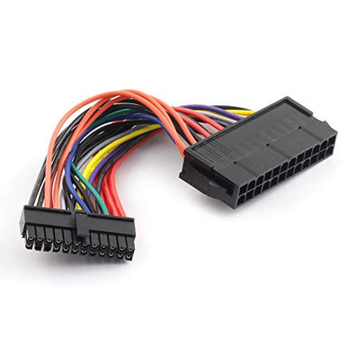 ZYAMY ATX 24 Pin Female to Mini 24 Pin Male Computer Power Cord ATX ...