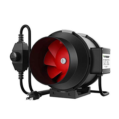 VIVOSUN 6 Inch 390 CFM Inline Duct Fan with Variable Speed Controller ...