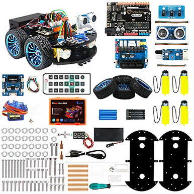 Keywishbot Smart Robot Car Kit 4WD Remote Control Car for Arduino DIY Learning Kitwith BLE ...