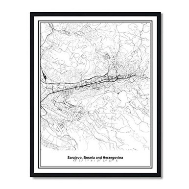 Susie Arts 11X14 Unframed Sarajevo Bosnia and Herzegovina Metropolitan ...