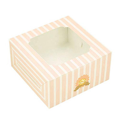 Take a Bake 20 Pack Bakery Boxes 6 x 6 x 3 Inch Cookie Cupcake ...