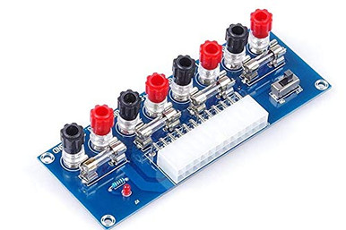 KNACRO Benchtop Power Board 24 Pin Computer ATX Power Supply Breakout ...