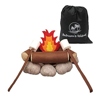 My little Camper Plush Campfire Pillows Play Set for Kids 15 Piece Set ...