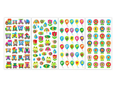 JourneyCraft - Kids Arts and Crafts Letter Stickers - Fun with Fonts ...