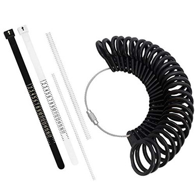 Ring Sizer, Professional Ring Sizer Measuring Tool, Plastic Ring Sizer ...