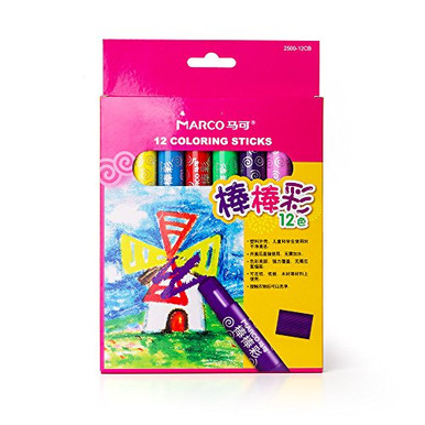 Non Toxic Wax Crayons Highly Pigmented Washable Crayons for Kids Chubby ...