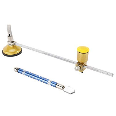 HYDDNice 2460cm Circular Glass Cutter with Round Knob Handle and ...