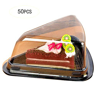 Cake Slice Container Cheesecake Pie Containers Pies Holder Set of 50Pcs ...