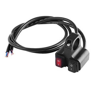 Madezz 12V Motorcycle Light Switch, 16A CNC Aluminum Motorbike 7/8 ...
