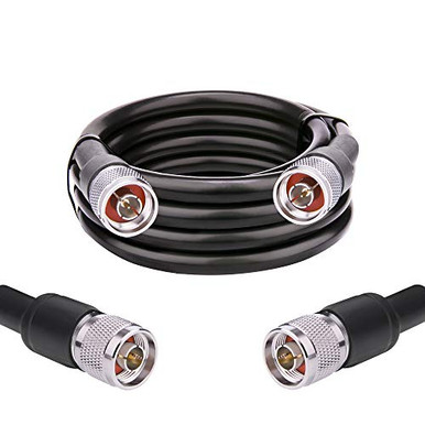 MOOKEERF 6ft N Male Cable KMR400 Ultra Low Loss NType Coax Cable N Male to N Male Connector ...