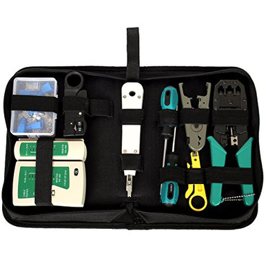 Network Cable Repair Maintenance Tool Kit Set 11 in 1 Portable Phone ...