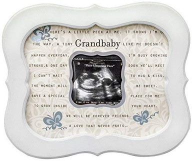 Keepsake Grandbaby Ultrasound Sonogram Poetry Scalloped Frame ...