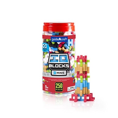 Guidecraft IO Blocks Minis - 250 Piece Set, Miniature Building STEM ...