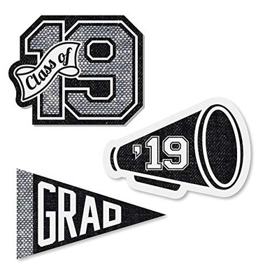 Big Dot of Happiness All Star Grad - DIY Shaped 2019 Graduation Party ...