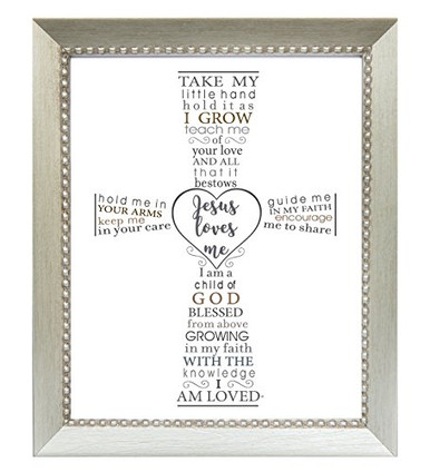 The Grandparent Gift Jesus Loves Me Frame for Baby's Baptism or ...