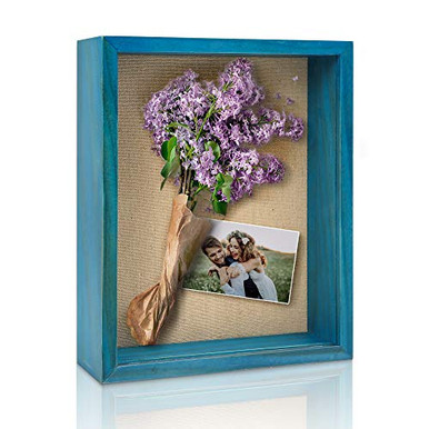 KCRasan Solid Wood Shadow Box Display Case - Shadow Box Frame 8x10 ...