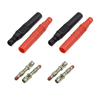 Hxchen 4 Sets Insulated Safety Straight Seal Protection Shrouded 4mm ...