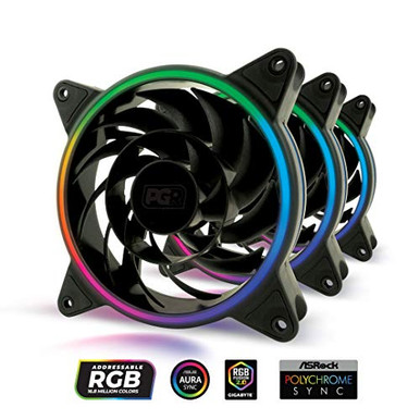 PGR Illuma FK301120mm Addressable RGB Triple Light Loop LED RGB PWM PC ...