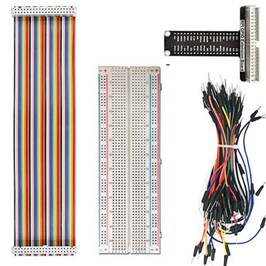 LK COKOINO for Raspberry Pi GPIO Breakout, T-Type GPIO Expansion Board+830 Points Solderless ...