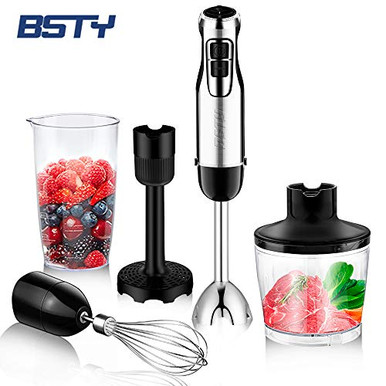 BSTY 5in1 Hand Blenders Set 15Speeds Powerful Immersion Blender with ...