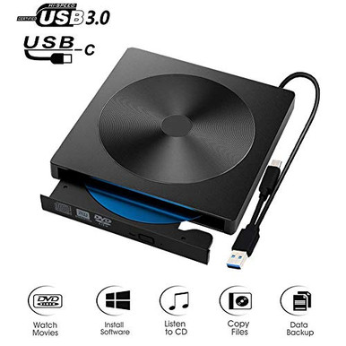 External CD DVD Drive USB C Writer Type C USB 30 CD DVD RAM Burner ...