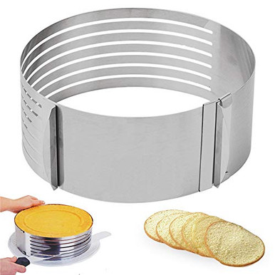 Cyimi Cake Leveler slicer Adjustable Cake Leveler Ring 7Layer Cake ...