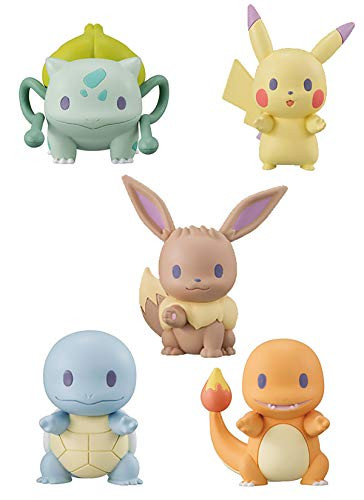 Pokemon Go Maenara Emachi 5pc Pikachui, Charizard, Eevee, Squirtle ...