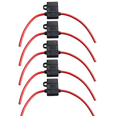 ESUPPORT 5Pcs 16 Gauge ATC Fuse Holder Box InLine AWG Wire Copper 12V ...