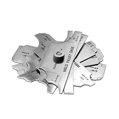 MG-11 Metal Weld Fillet Gages Set (7PCS) 1 8''-1'' Welding Inspection ...