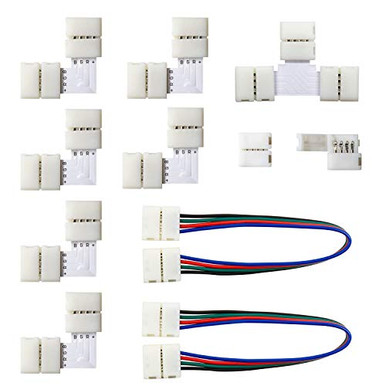 MYPLUS 5050 4Pin LED Strip Lights Connector Kit Strip to Strip ...