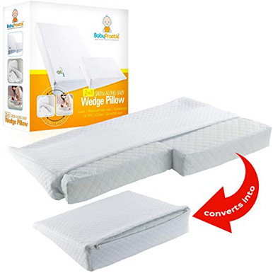 Baby Wedge Pillow | Inclined Crib Wedge Pillow for Reflux & Colic ...