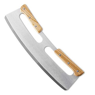 14 Inch Pizza Cutter, Mezzaluna Chopper, Mezzaluna Salad Chopper, Pizza ...