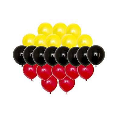 30 pc Mickey Mouse Colors Party Balloon Set Red Yellow Black ...