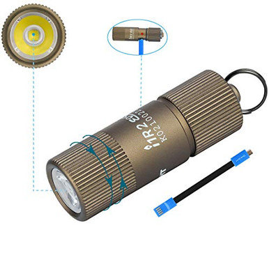 Olight i1R 2 EOS 150 Lumens Tiny Rechargeable Led Keychain Light Twist ...