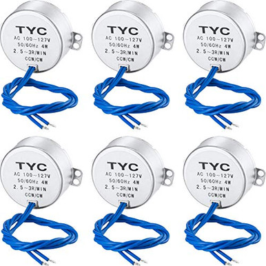 SATINIOR Electric Synchron Motor Turntable Synchronous Motor 100127 VAC ...
