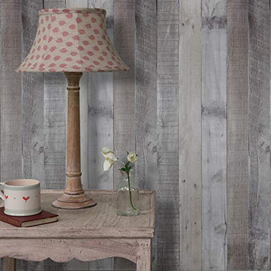 Gray Wood Wallpaper Wood Peel and Stick Wallpaper 177x 787 Faux Wood ...