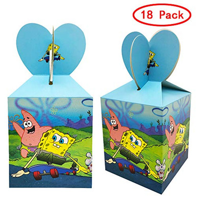 18 Pack Spongebob Candy Gift Boxes Spongebob Themed Party Supplies ...
