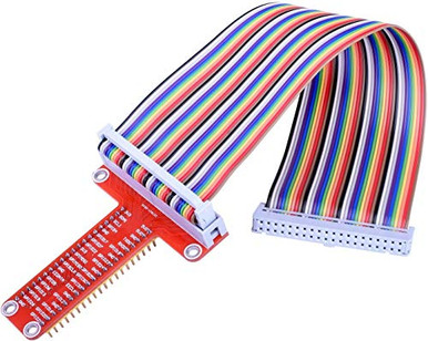 Pastall RPi GPIO Breakout Expansion Board Ribbon Cable Assembled T Type ...