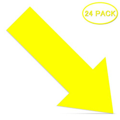 12 Inch Arrow Decal Removable Adhesive Arrow Stickers 24 Pack, Marking ...