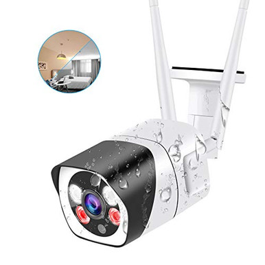 Outdoor Security Camera with Full Color Night Vision TOWODE Waterproof ...