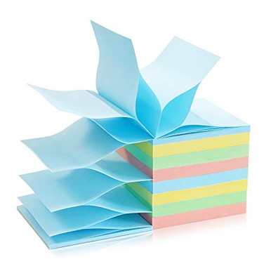 8 Pads Pop Up Sticky Notes 3x3 Refills Pastel Colors SelfStick Notes ...