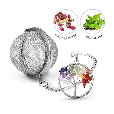 Natural Healing Crystals Quartz Tree of Life Tea Infuser Tea Steeper ...