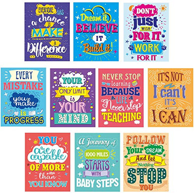 chiazllta Motivational Posters for Classroom 10 Pack Inspirational ...