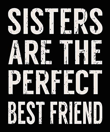 SIXTREES Sister Love Decorative Wood Box Sign Plaque Wall Art Wood ...