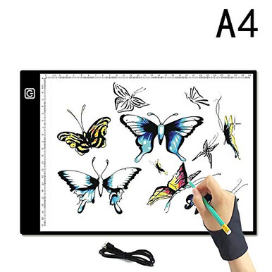 A4 Light Box FOME UltraThin A4 Tracing Light Box USB Power Adjustable ...