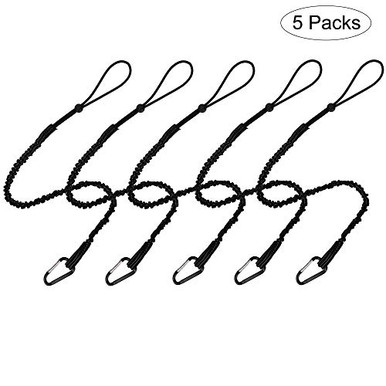 Tool Lanyard?5 Pack Safety Tool Leash?Retractable Bungee Cord with ...